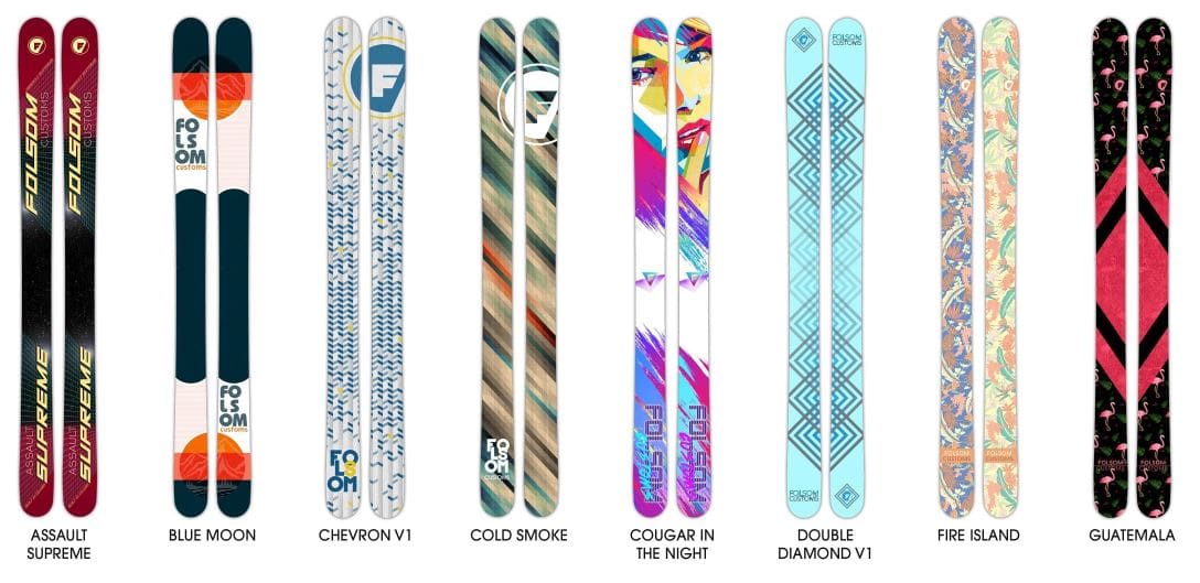 Folsom Custom Skis - Graphics | Custom Ski Graphics, Topsheet Graphics